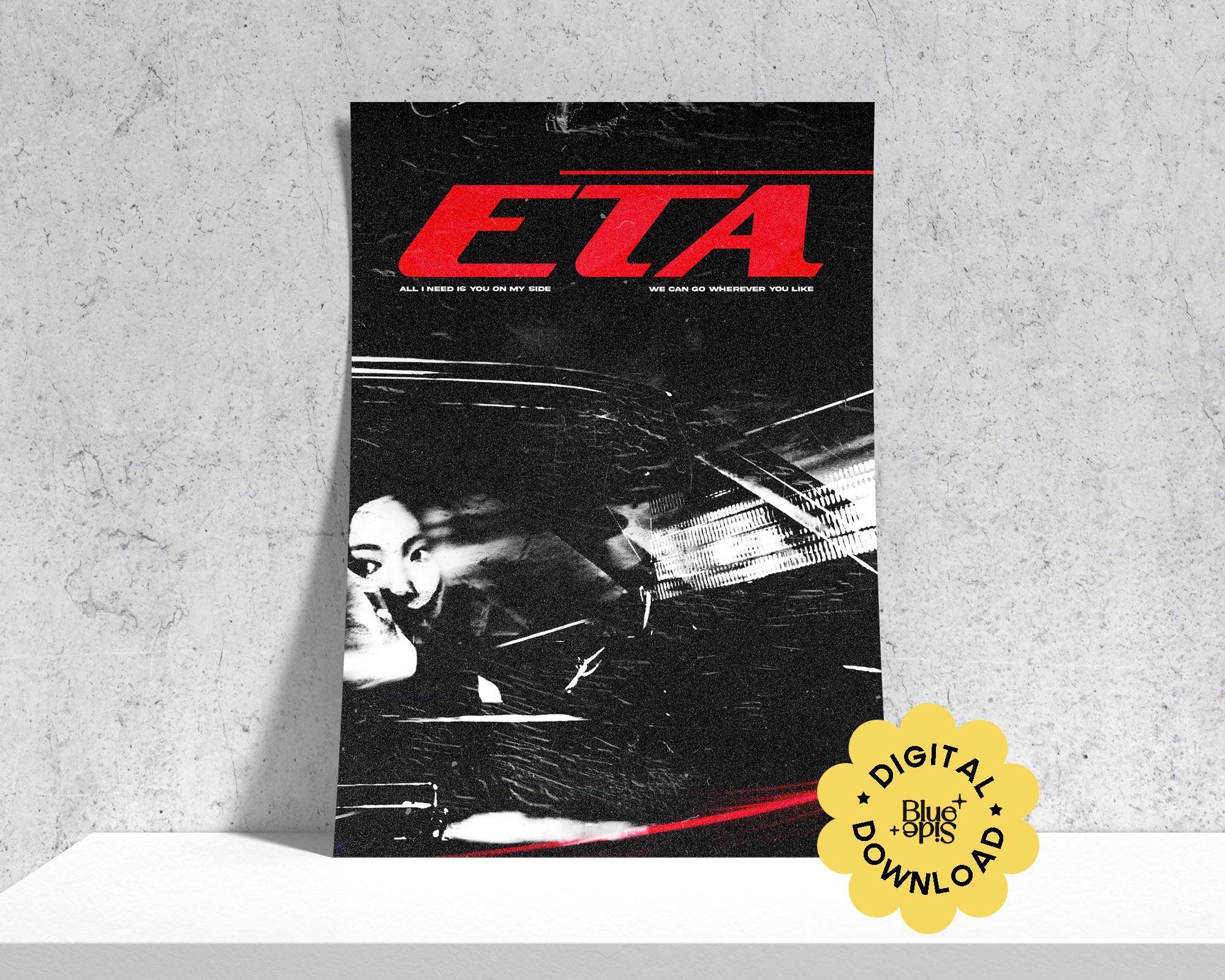 Newjeans ETA Digital Poster, Instant Download, ETA Lyric Poster Print ...