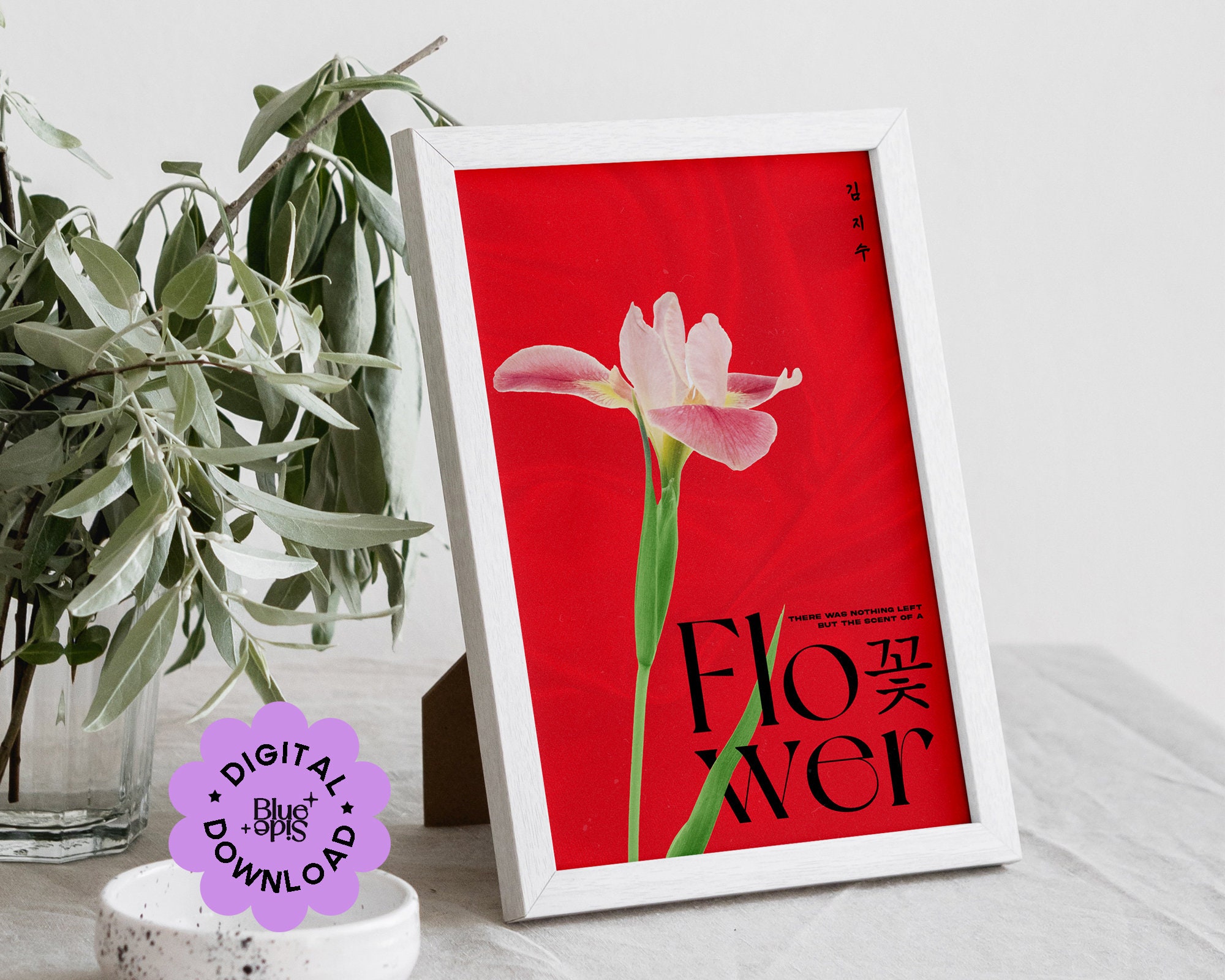 Blackpink Jisoo Flower Digital Poster Jisoo Flower Print - Etsy