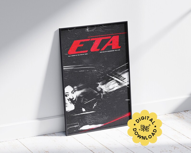 Newjeans ETA Digital Poster, Instant Download, ETA Lyric Poster Print ...