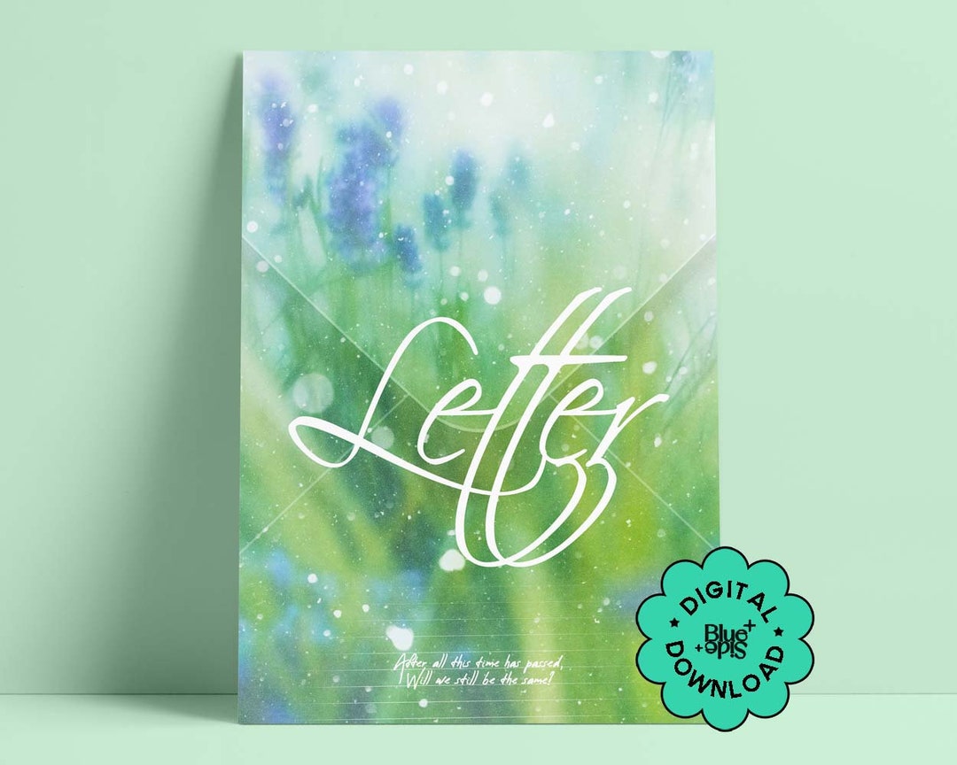 BTS Jimin Letter Digital Poster, Instant Download, Jimin 편지 (dear Army ...