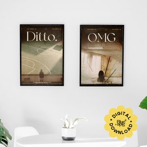 Newjeans SET OF 2 Digital Posters Ditto & OMG. Instant Download, K-pop ...