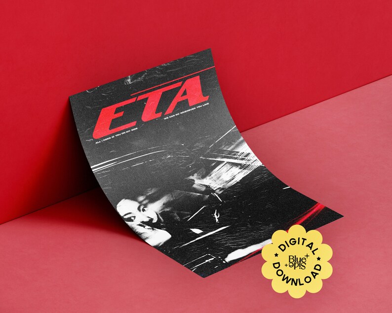 Newjeans ETA Digital Poster, Instant Download, ETA Lyric Poster Print ...