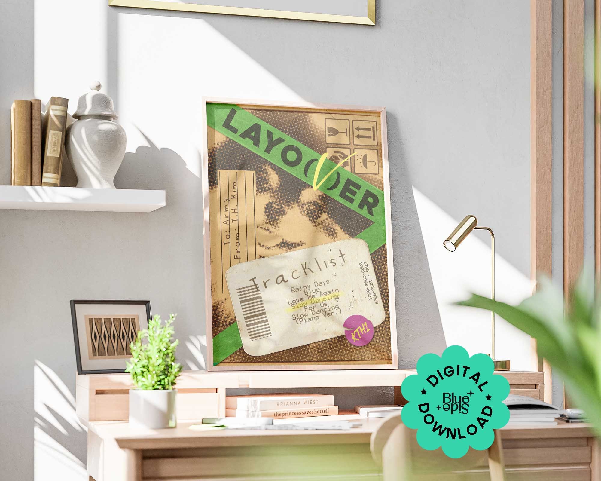 BTS V Layover Digital Poster Print Instant Download Taehyung - Etsy