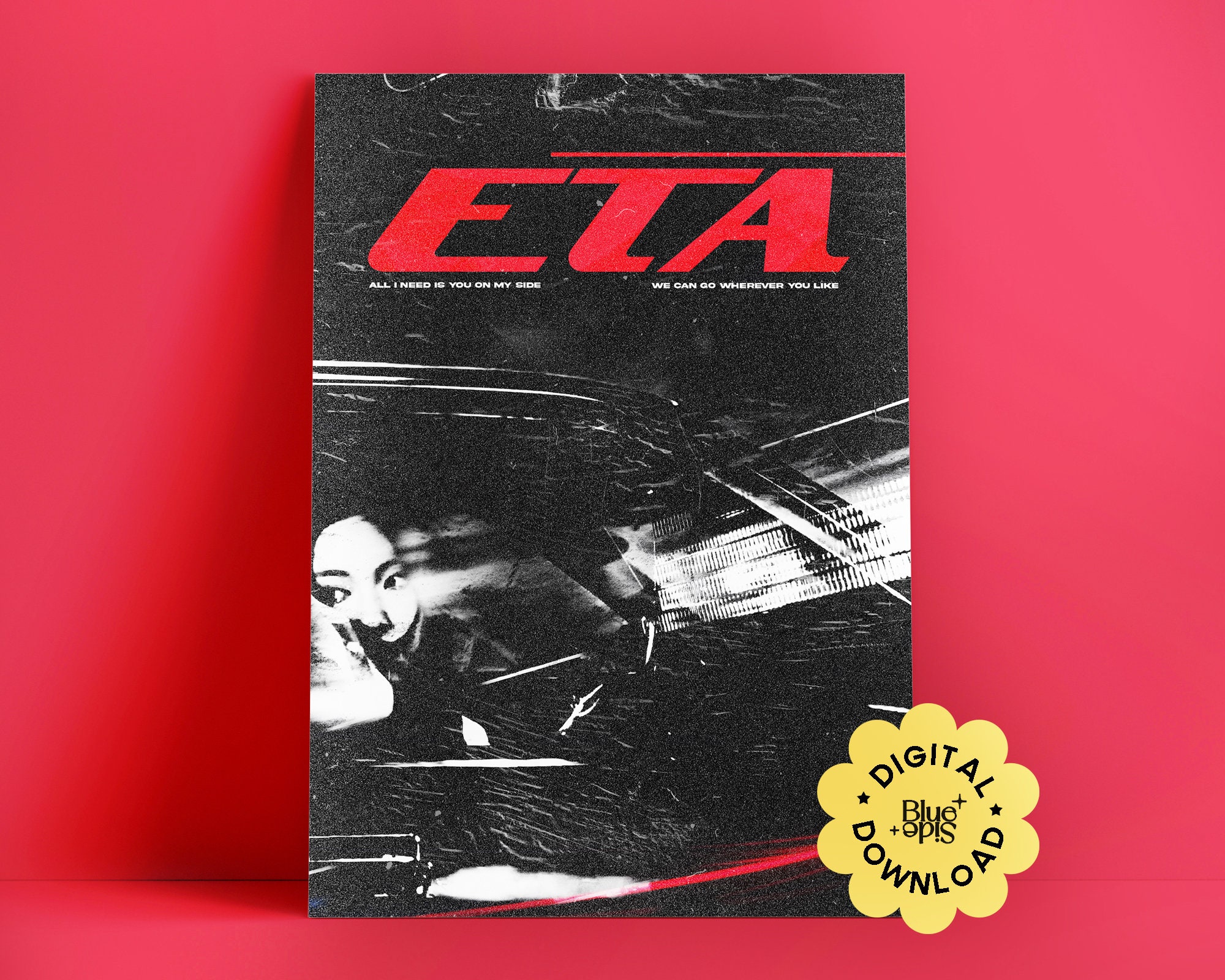 Newjeans ETA Digital Poster, Instant Download, ETA Lyric Poster Print ...