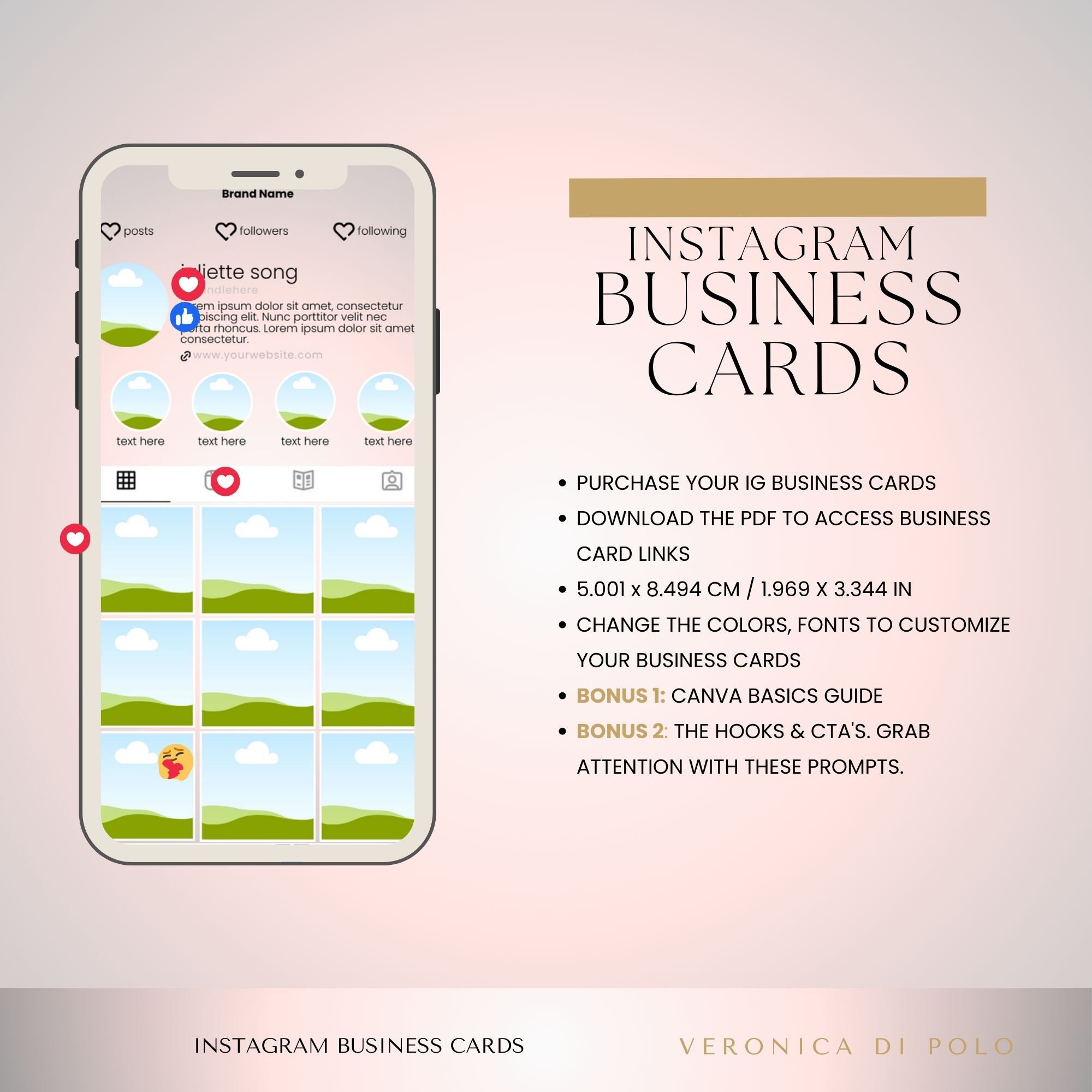 Qr Code Instagram Card | Business Card With Instagram QR Code ...