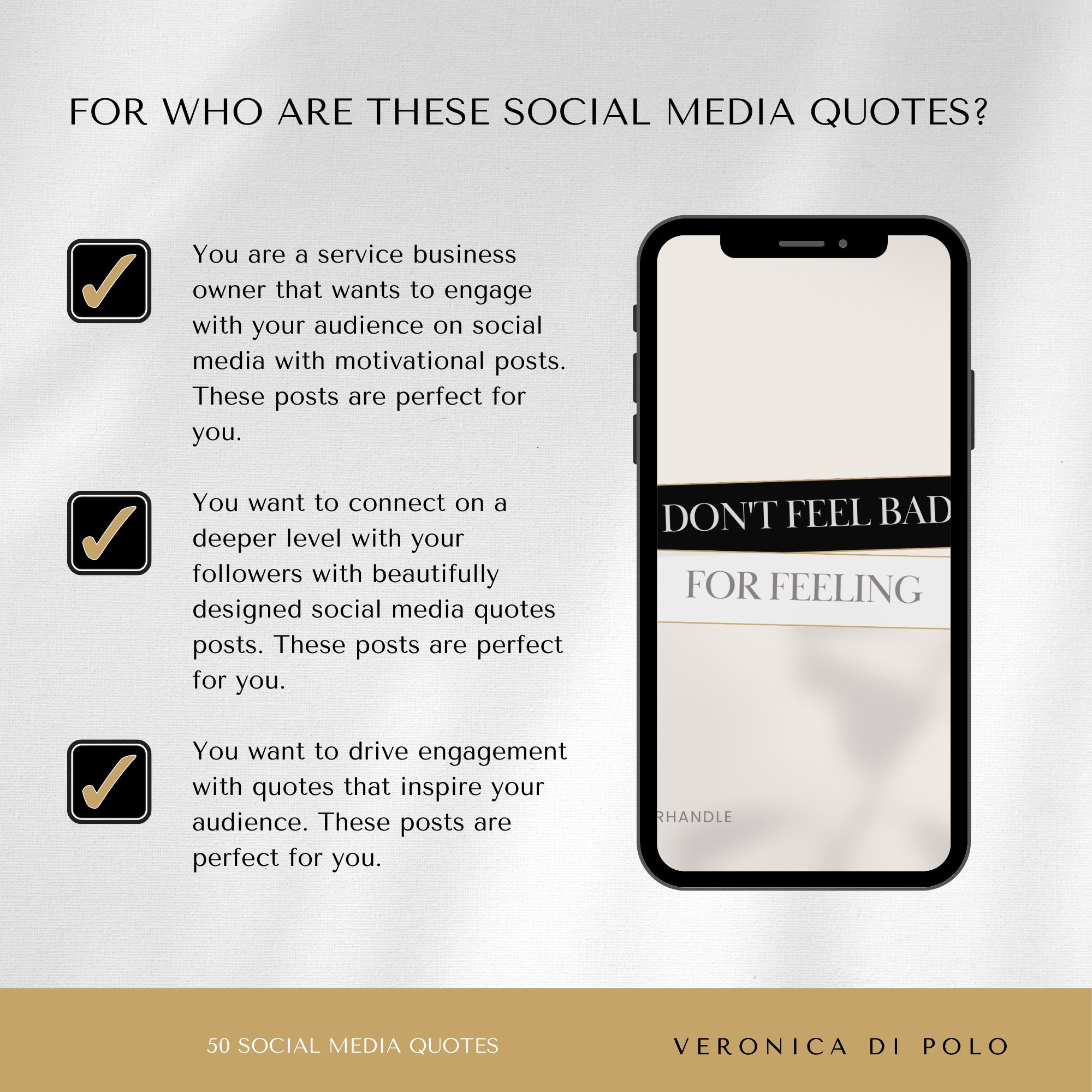 50 Social Media Quotes Pack Digital Quote Templates Social Media ...