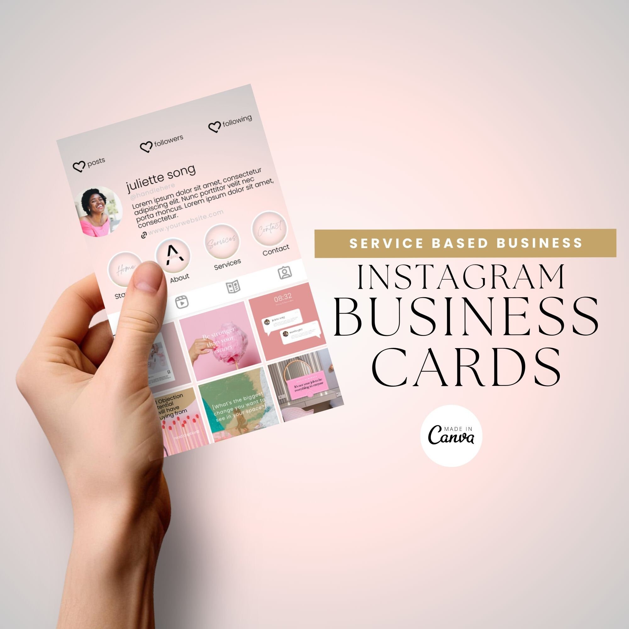 Qr Code Instagram Card | Business Card With Instagram QR Code ...