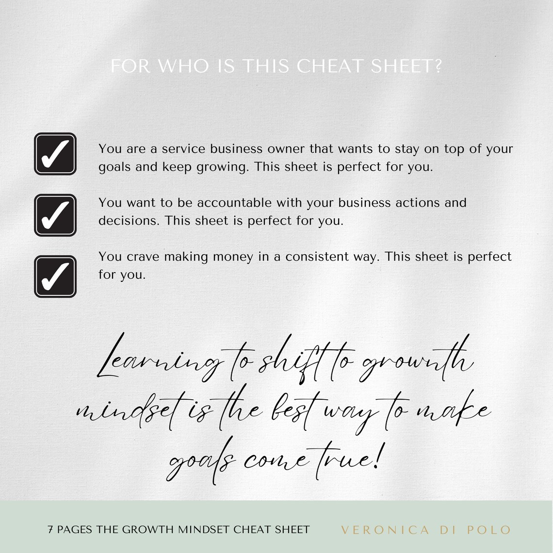 Growth Mindset Worksheet for Coaches & Entrepreneurs 2023 Business ...