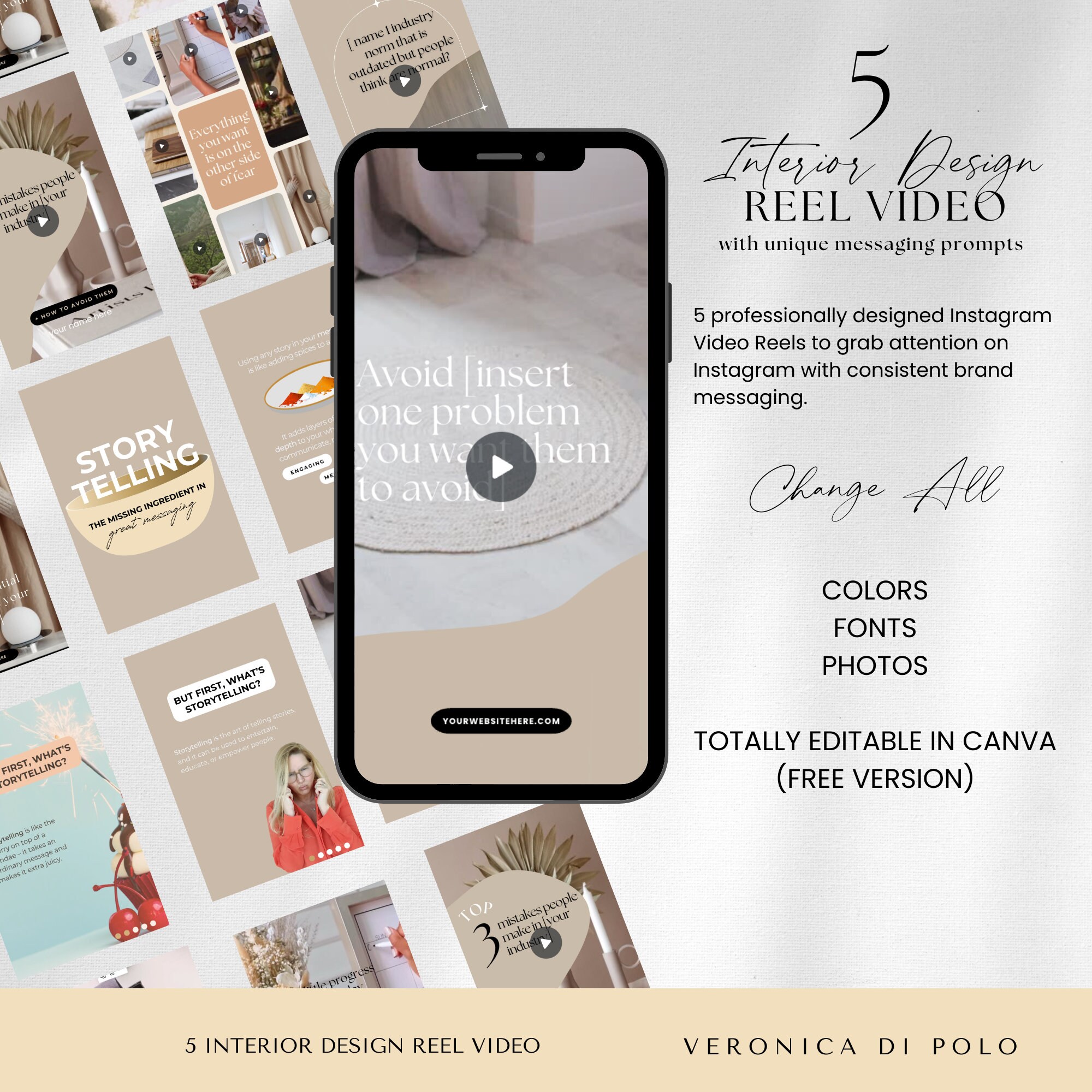 Instagram Video Reel Templates Canva | Video Reel Templates Canva ...