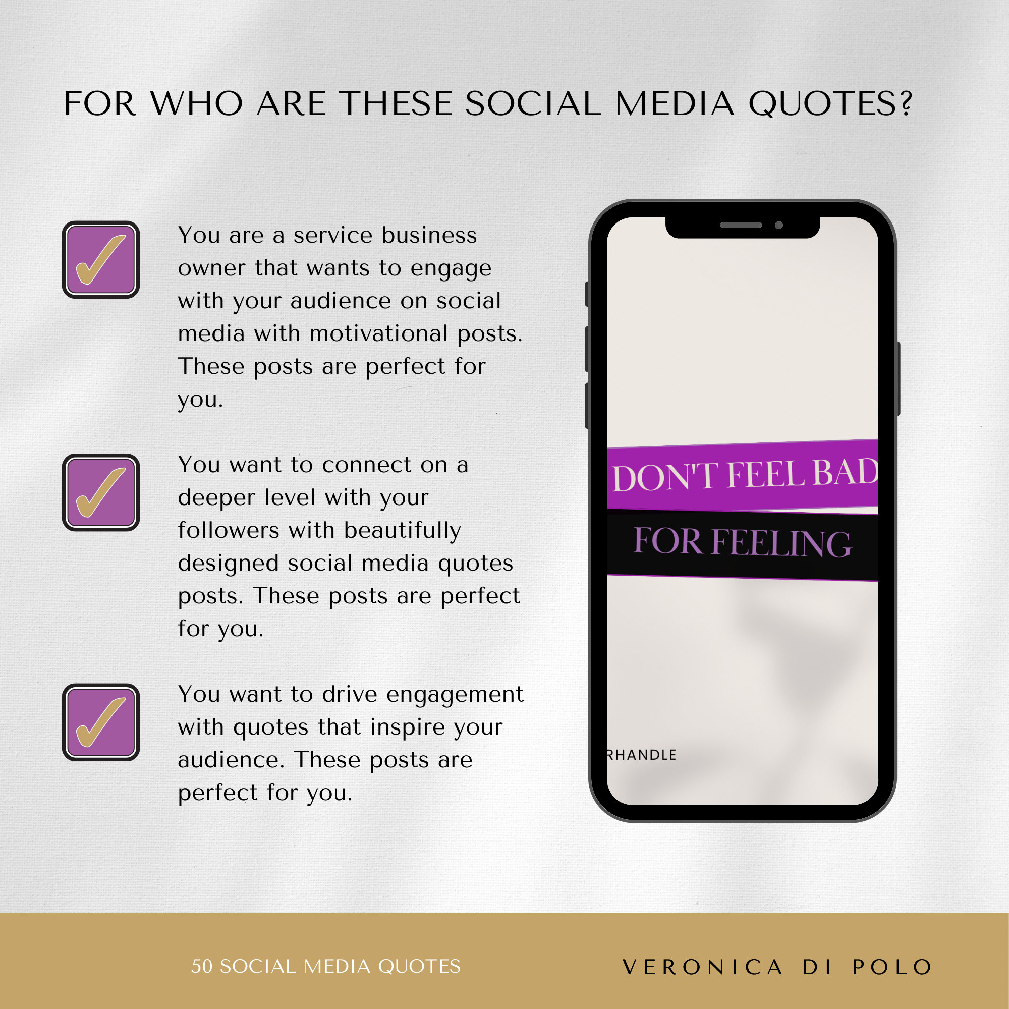 50 Instagram Inspirational Quote Pack | Instagram Volume | Social Media ...