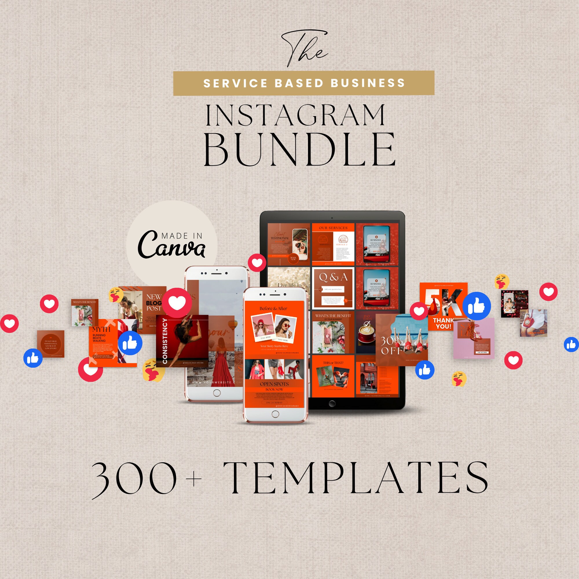 Canva Instagram Bundle Instagram Bundle Kit Big Bundles Instagram ...