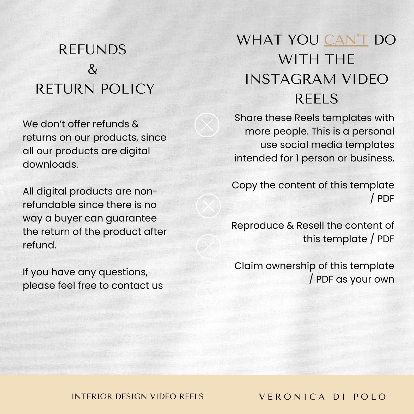Video Templates for Instagram Reels | Instagram Video Reels Interior ...