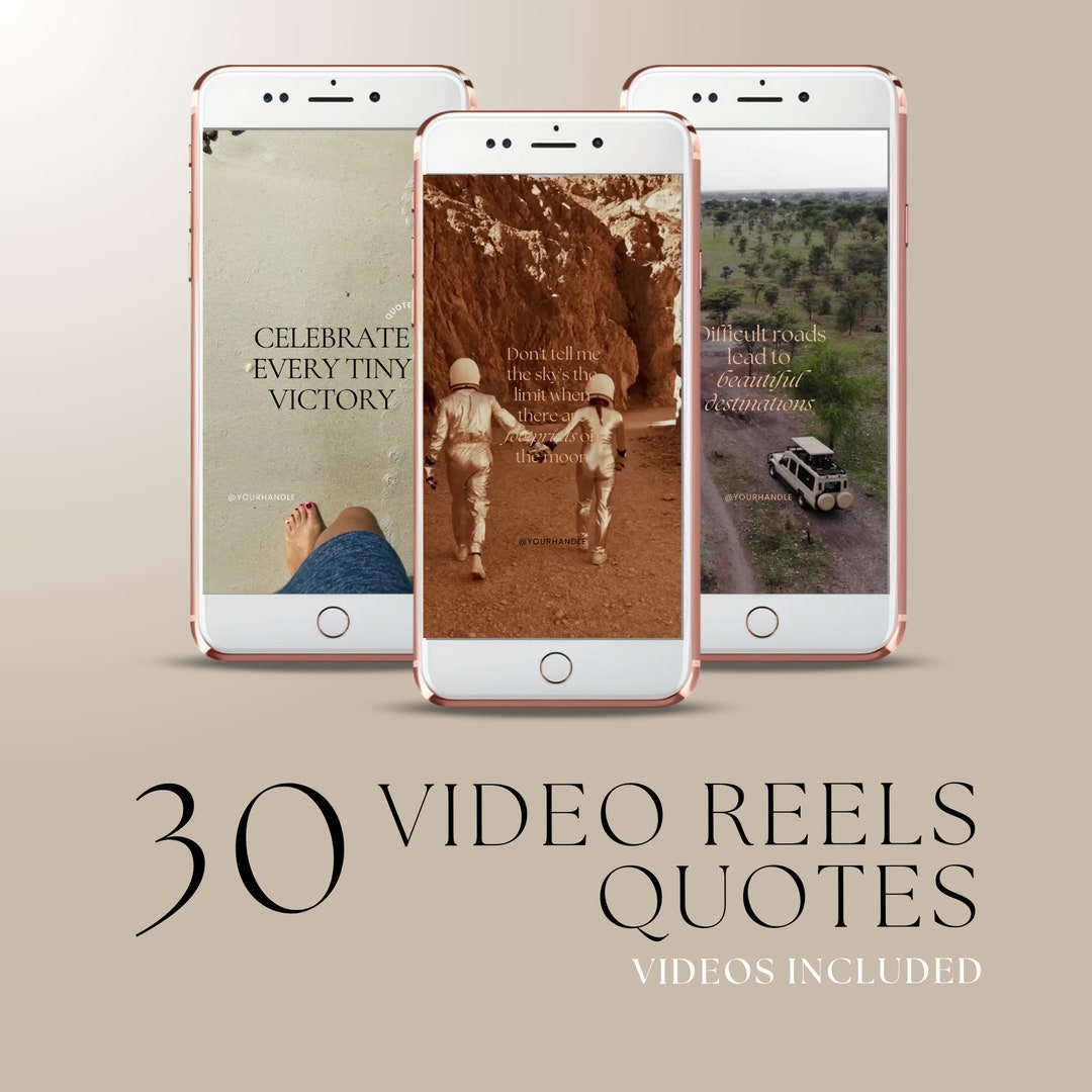 Video Templates for Reels | Instagram Quote Video Reel Templates ...