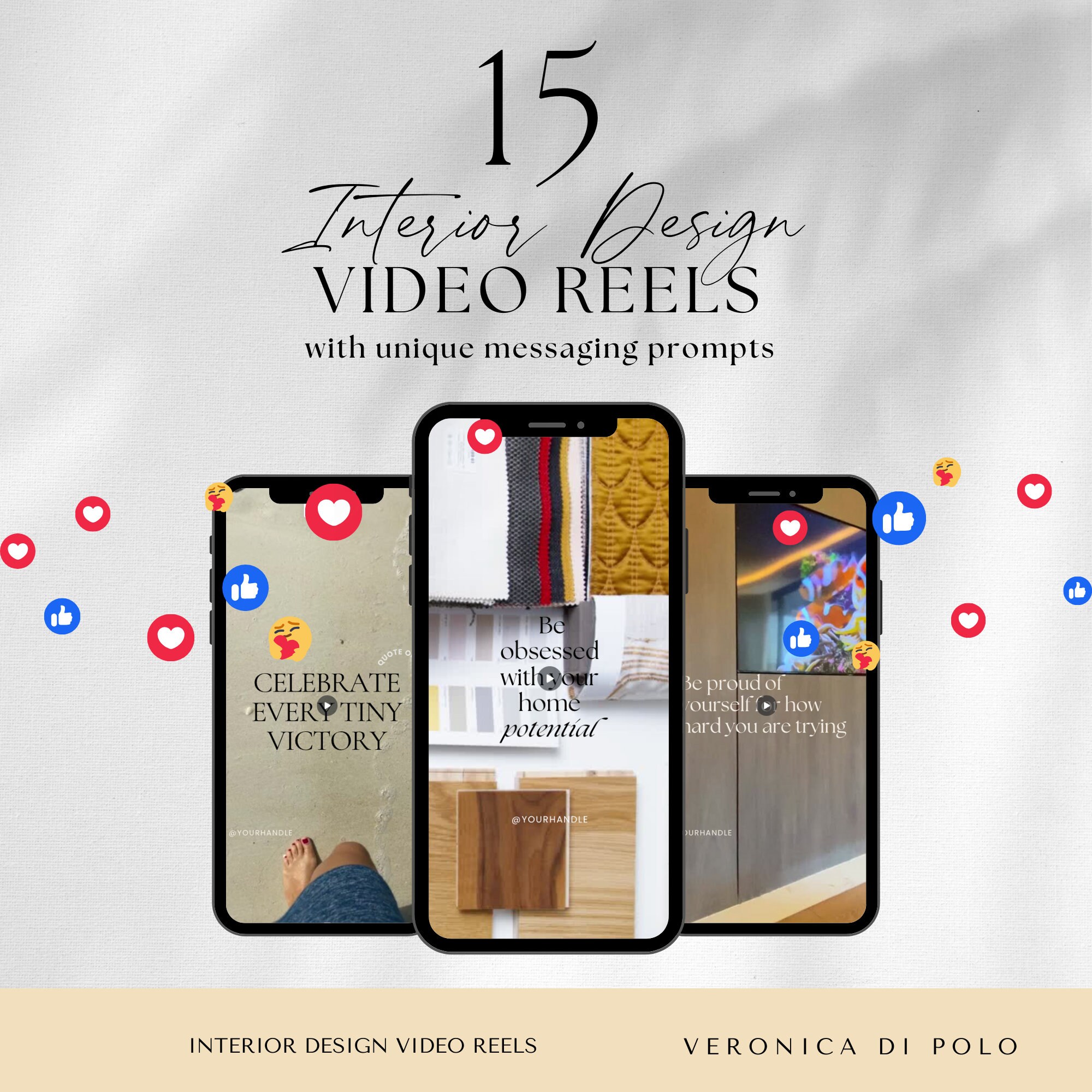 Video Templates for Instagram Reels | Instagram Video Reels Interior ...