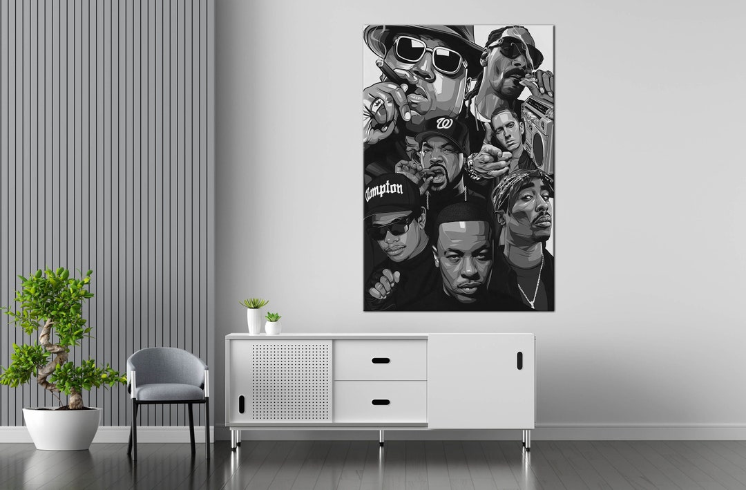 Rap Legends Canvas Print, Hip Hop Rap Legends Canvas, American Rappers ...