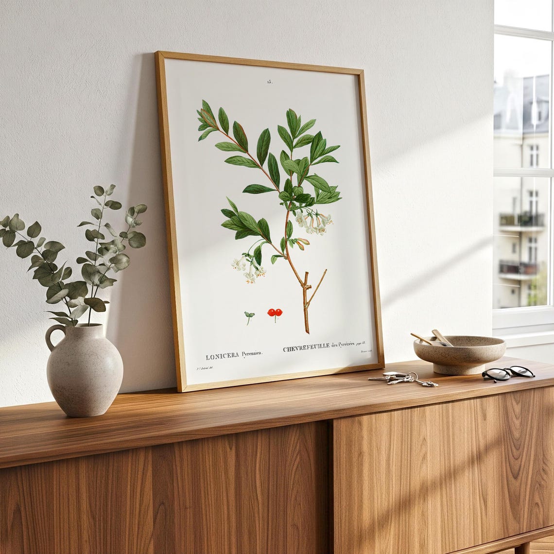 Lonicera Pyrenaica Botanical Print – Vintage Honeysuckle Flower ...