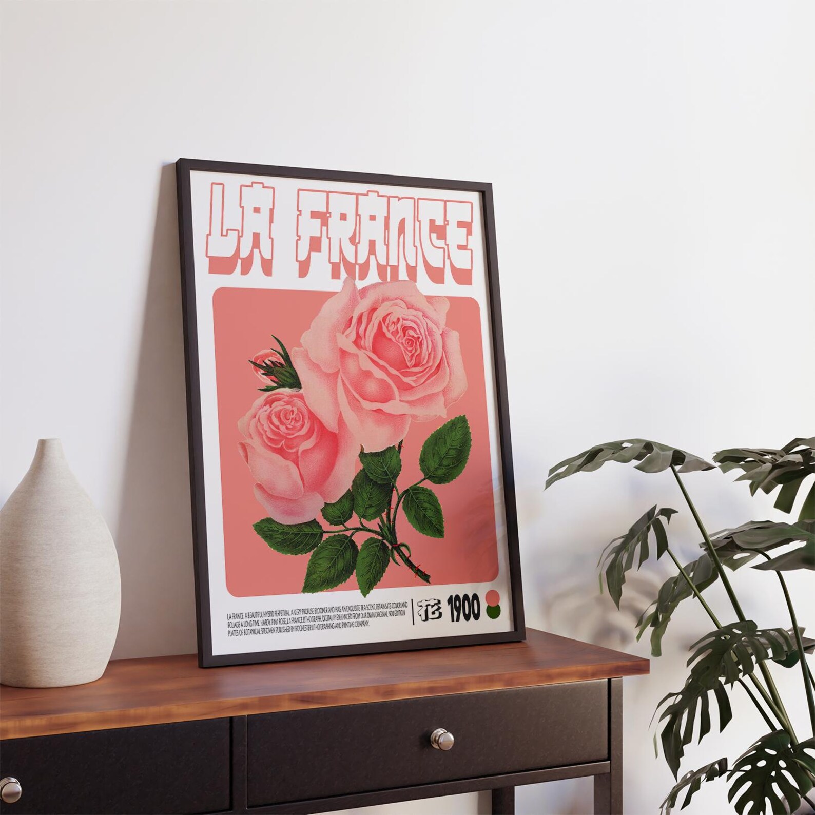 La France Botanical Specimen Digital Poster, Original Wall Print ...