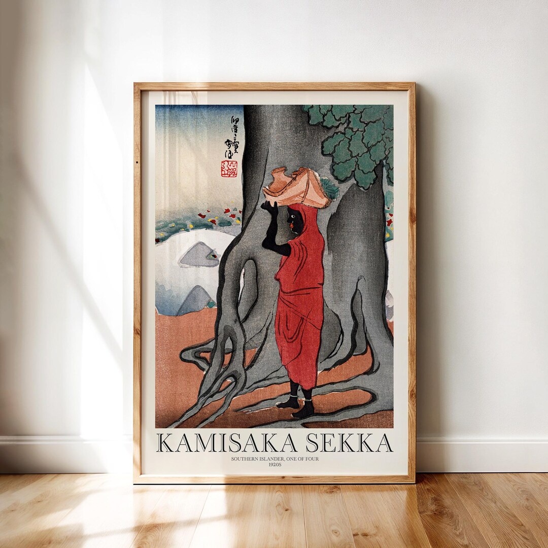 Southern Islander by Kamisaka Sekka – Japanese Vintage Portrait, Ethnic ...