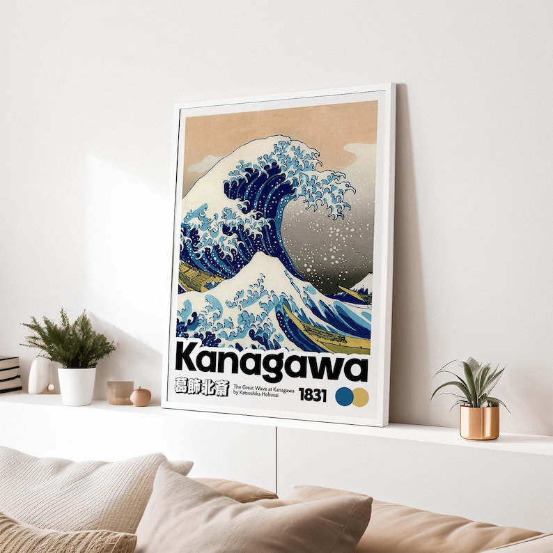 The Great Wave at Kanagawa Poster, Japanese Print, Modern Art ...