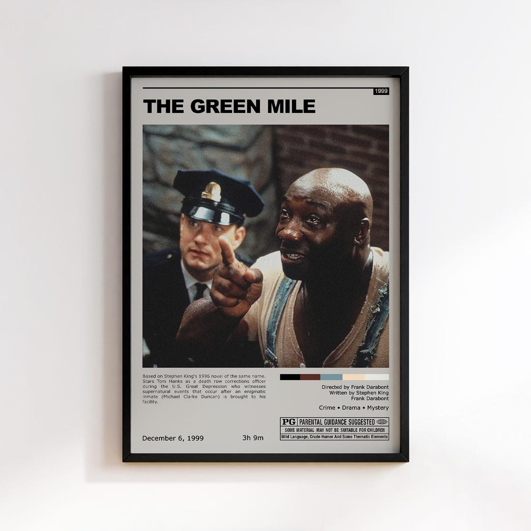The Green Mile Movie Poster Printable Poster Film Poster Digital Art ...