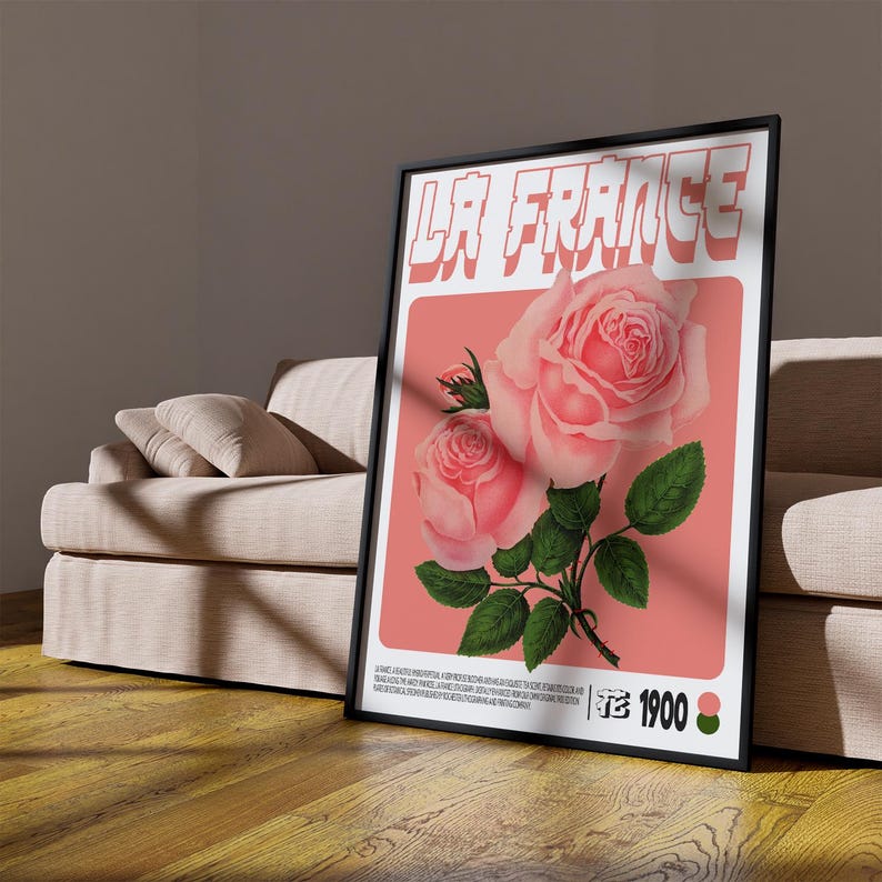 La France Botanical Specimen Digital Poster, Original Wall Print ...