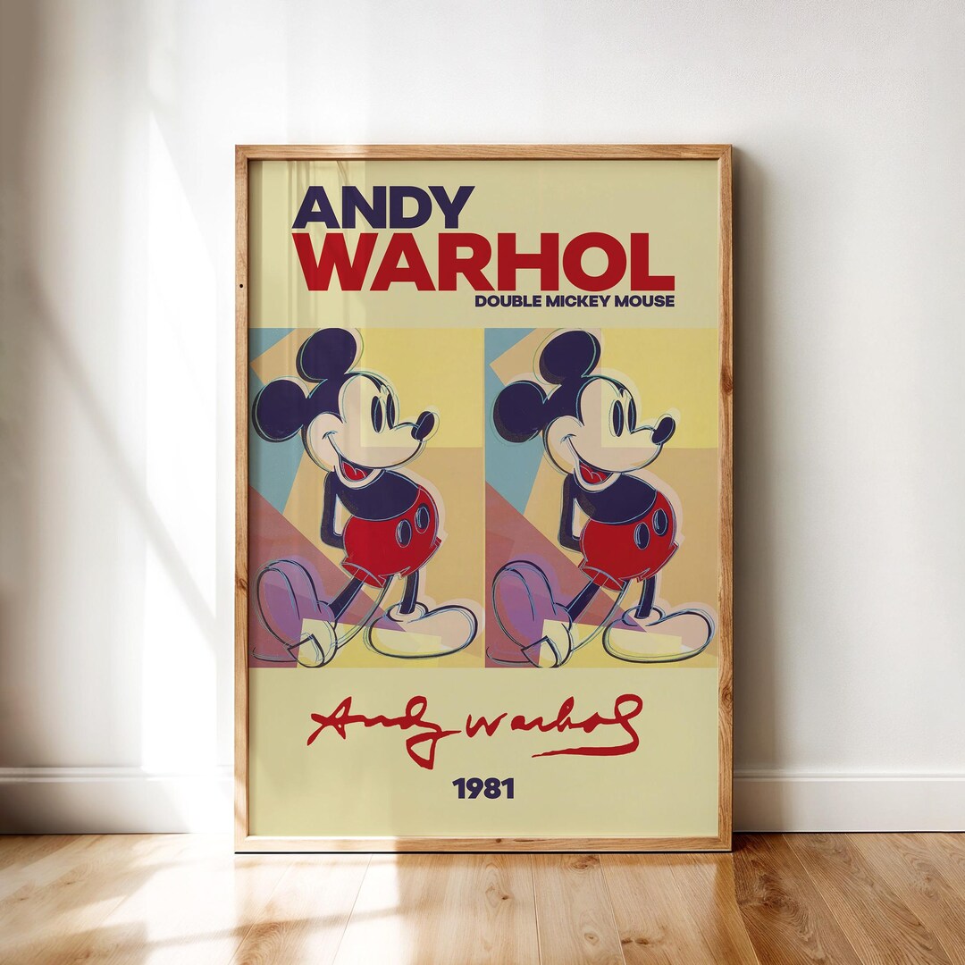 Double Mickey Mouse 1981 by Andy Warhol Download Print, Vintage ...