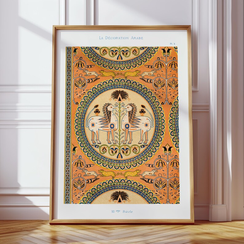 Set of 6 La Decoration Arabe | Download Print, Arabic Pattern, Vintage ...