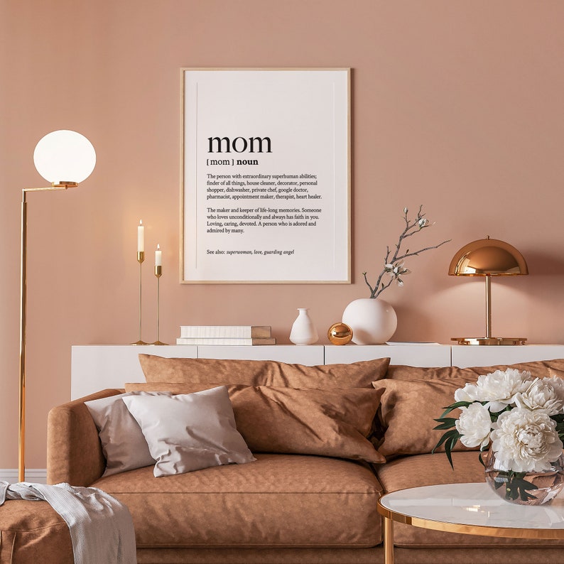 Mom Mum Mama Dictionary Definition, Mothers Day Personalised Gift ...