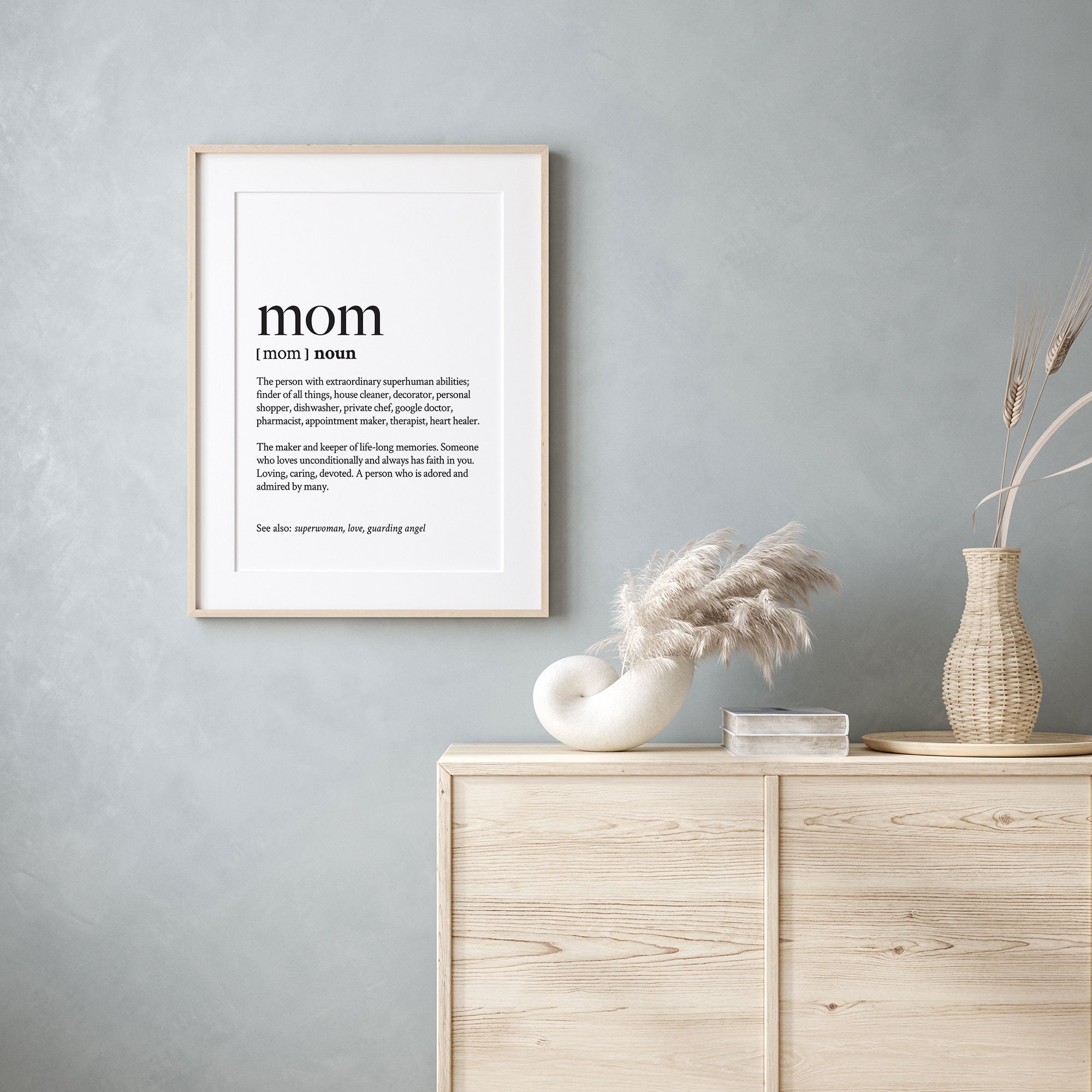 Mom Mum Mama Dictionary Definition, Mothers Day Personalised Gift ...