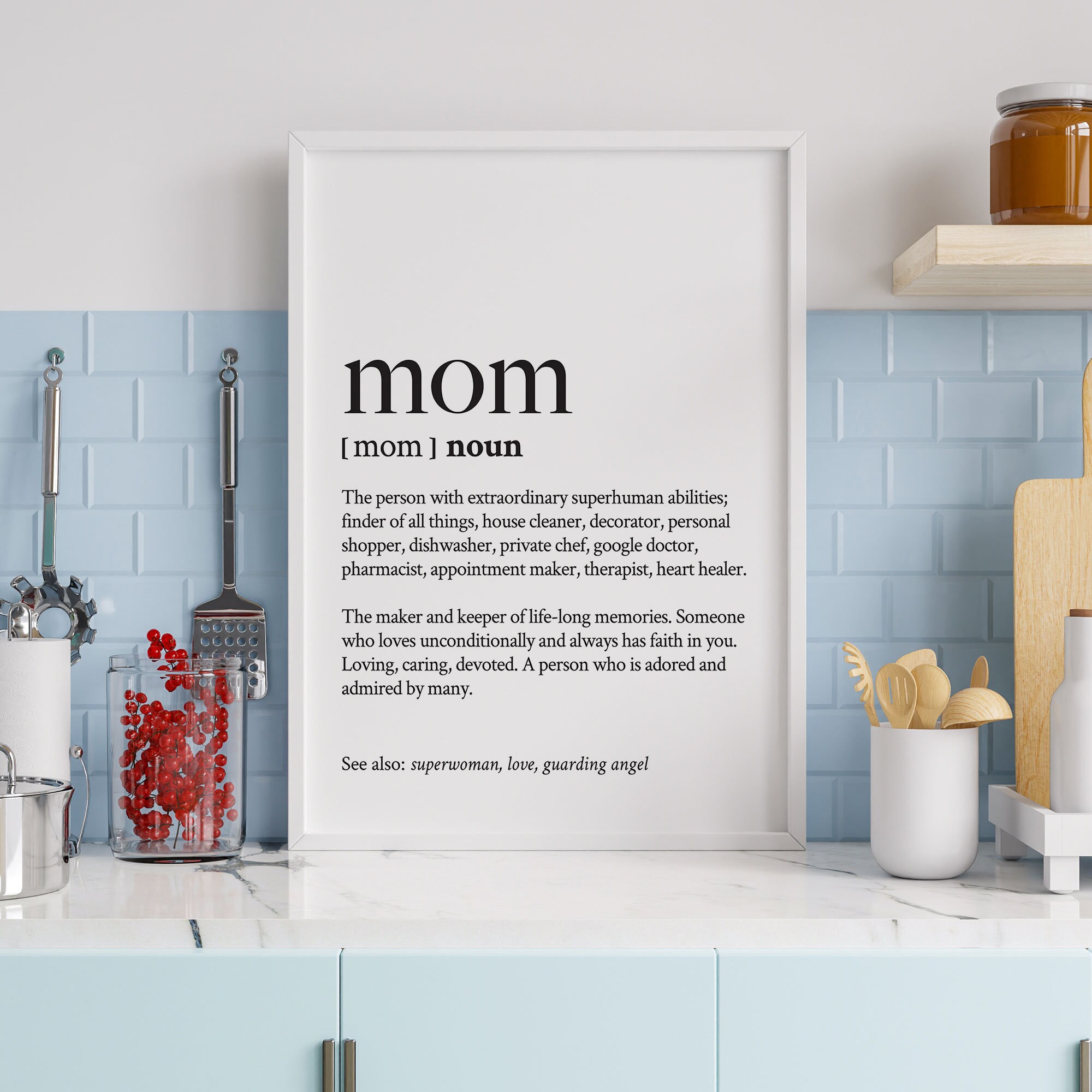 Mom Mum Mama Dictionary Definition, Mothers Day Personalised Gift ...