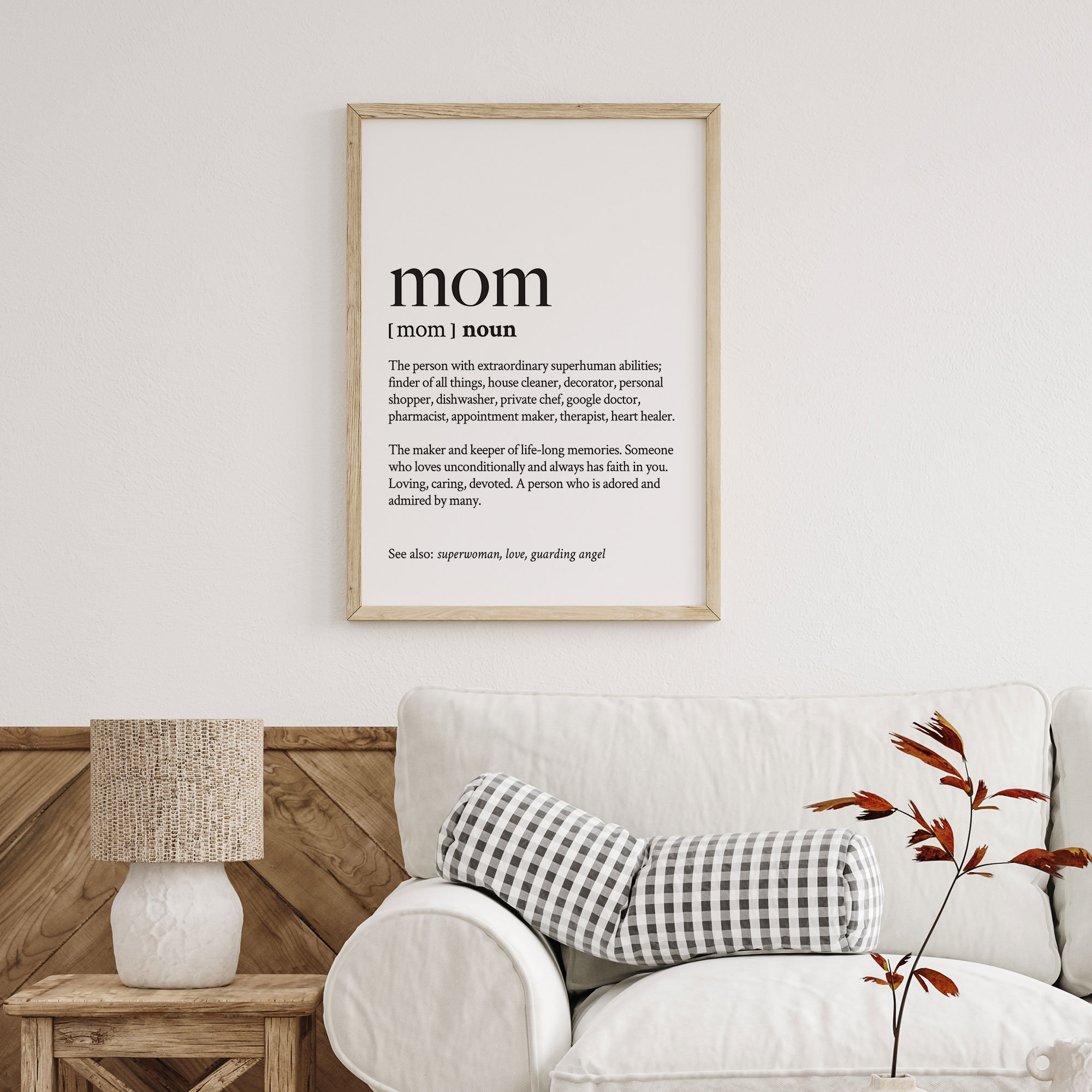 Mom Mum Mama Dictionary Definition, Mothers Day Personalised Gift ...