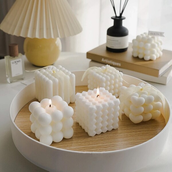 Rubik's Cube Candle - Etsy