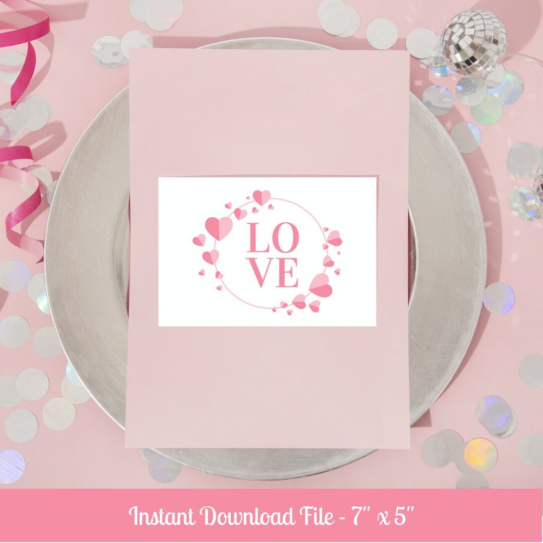Valentine's Day Card | Valentine | Printable Card | Instant Download ...