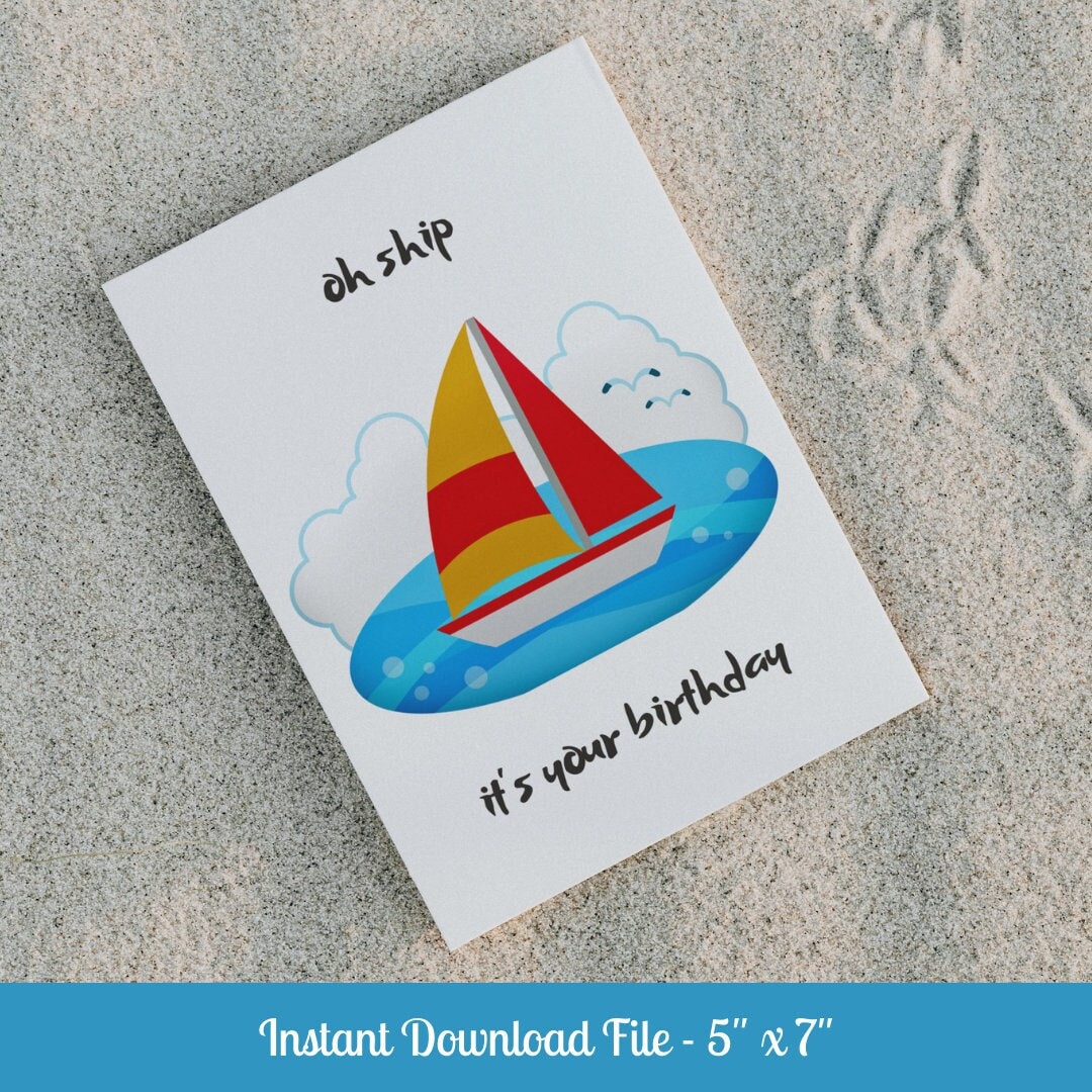 Happy Birthday Card | Birthday | Printable Card | Instant Download ...