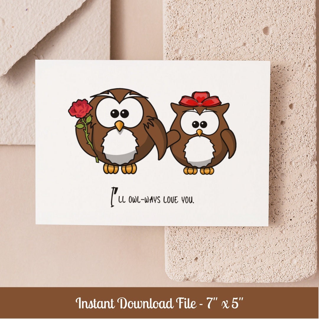 Valentine's Day Card Puns Printable Card Instant Download for Her for ...