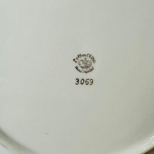 Lefton Heritage Green Dinner Plate Rose Pink Handpainted 1948-1950s - Etsy