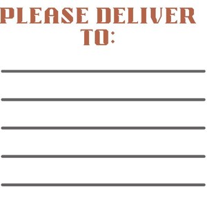 Please Deliver to Mailing Labels Butterflies - Etsy