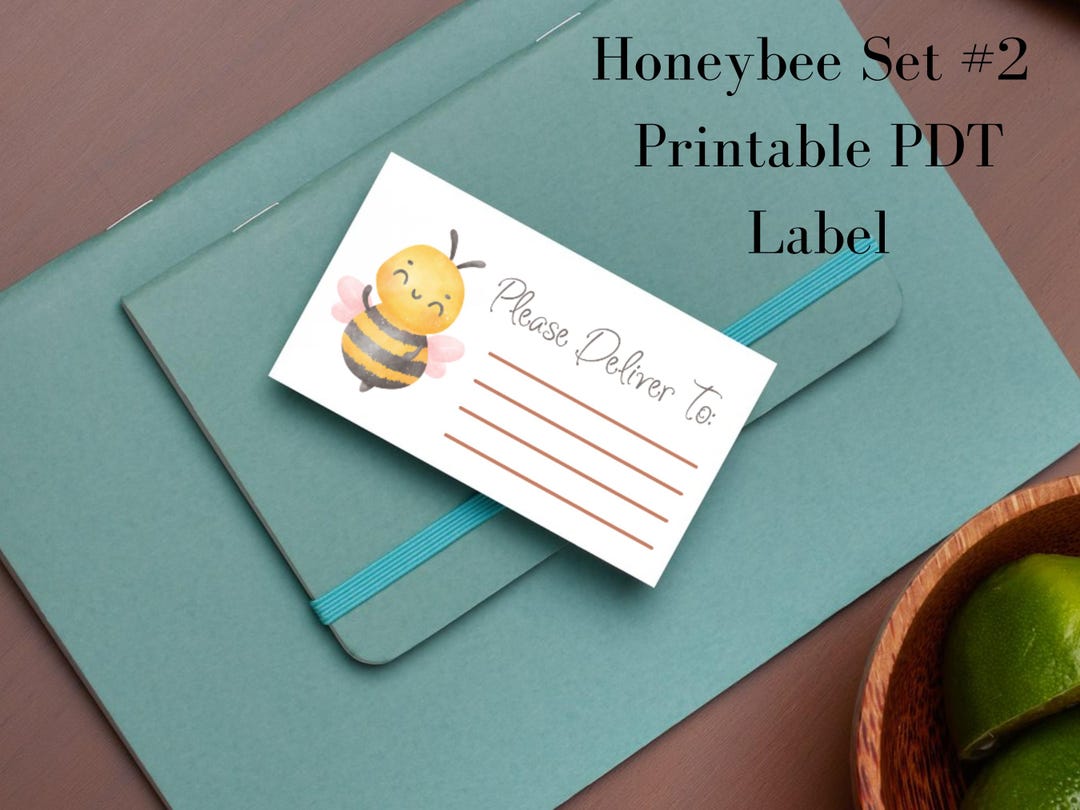 Printable Honeybee Shipping Labels Set #2 | Cute Bee-themed Shipping ...