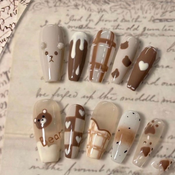 Cute Fake Nails - Etsy