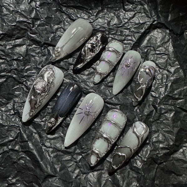 Gothic Nails - Etsy