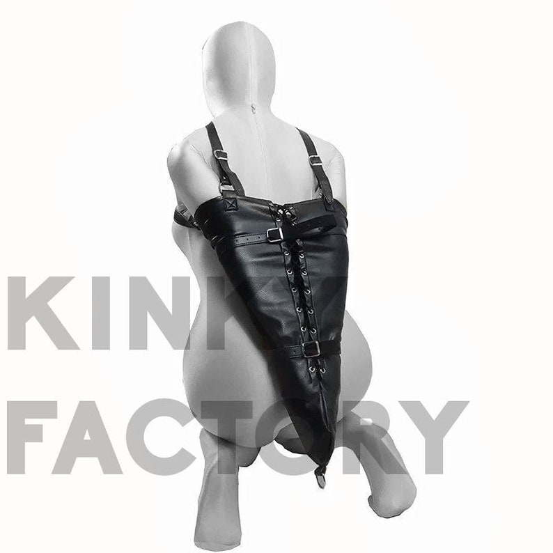 Strict Laced Leather Armbinder / Kinkyfactory - Etsy