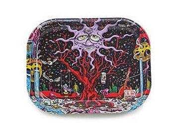 Puff & Pass Metal Tray W/ Magnetic Lid Blue - Etsy