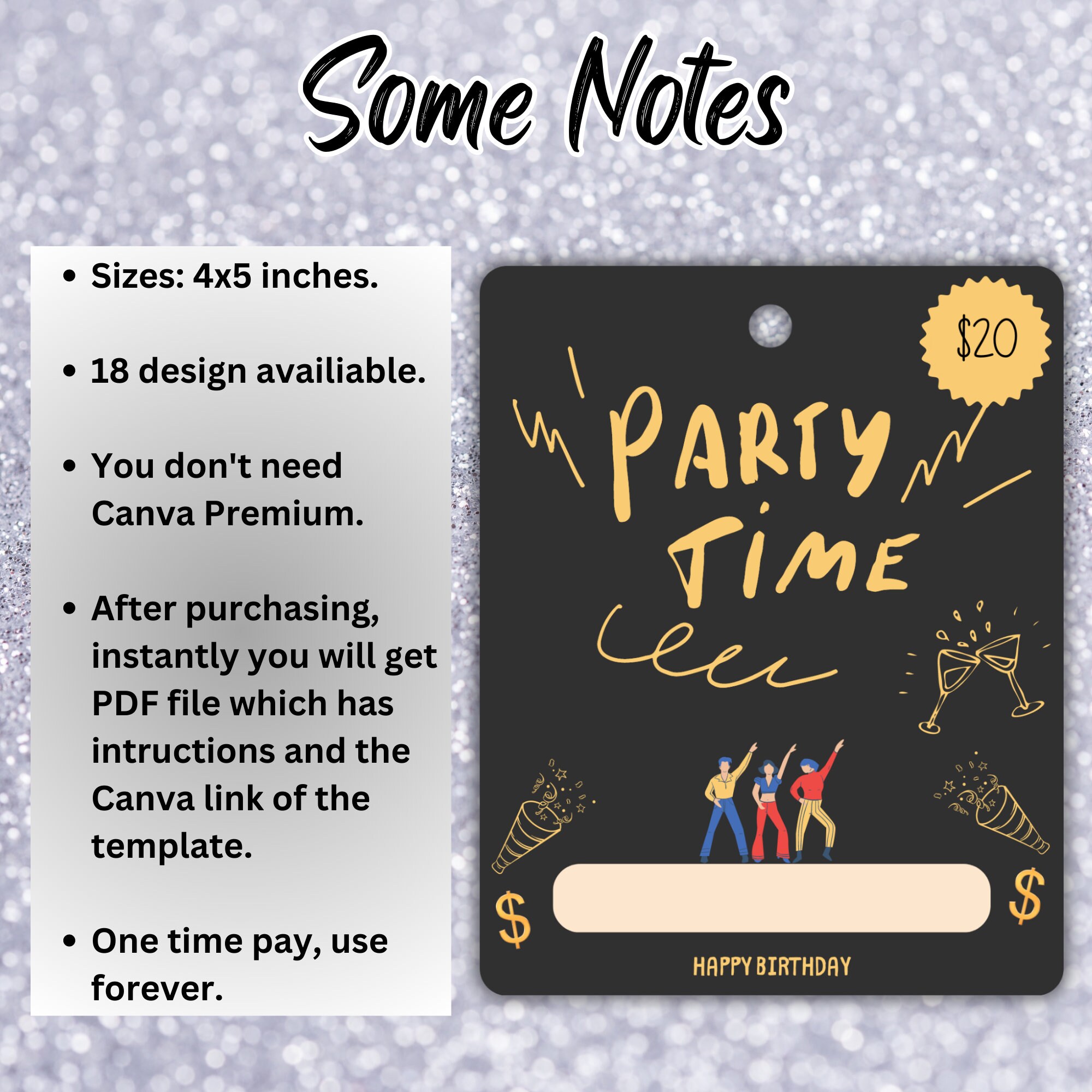 Mega Editable Birthday Money Cards Bundle Card Holder Templates Gift ...