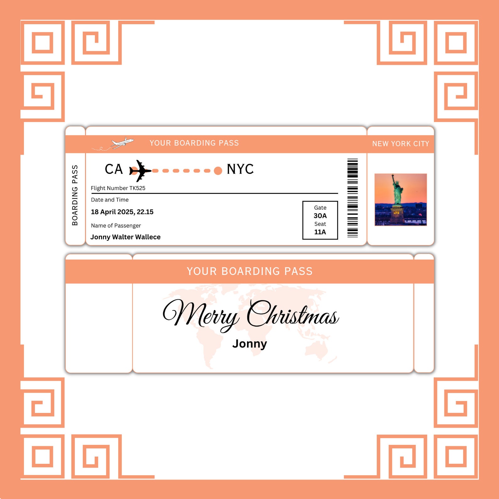 Set Sail in Style With Editable Boarding Pass Invitations Customizable ...