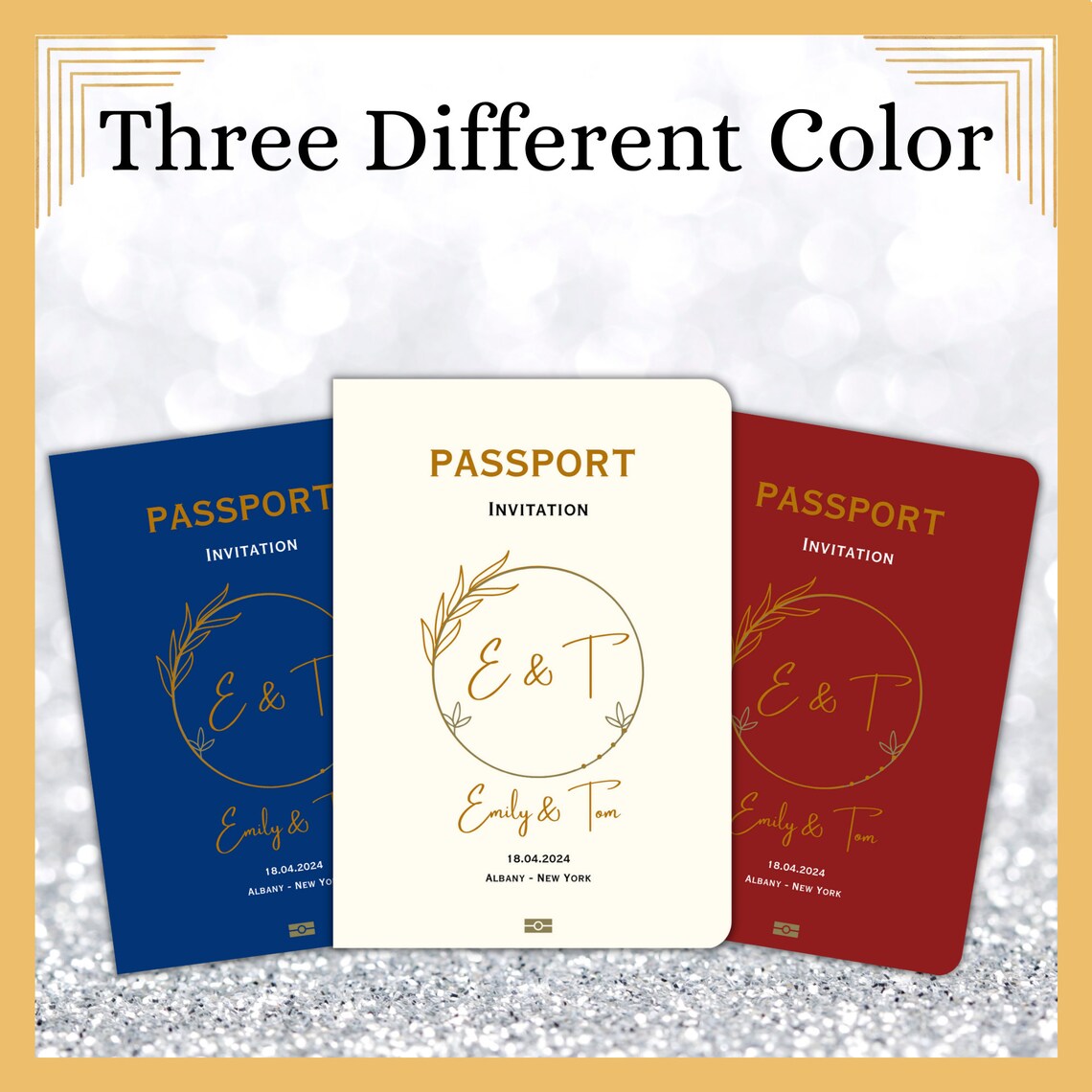 Travel in Style With Our Passport Invitation Template Perfect for ...