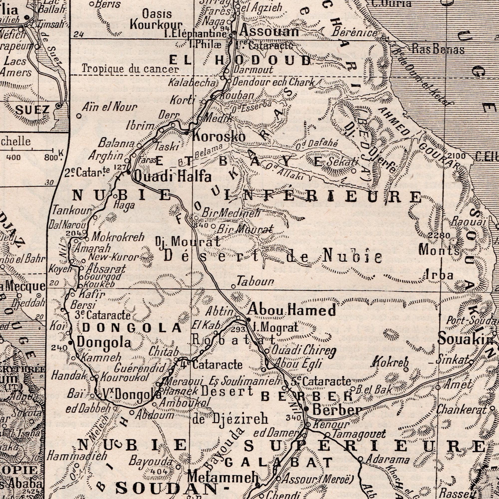 1922 Ancient Egypt Map Larousse Original Vintage Print Map of Egypt 100 ...