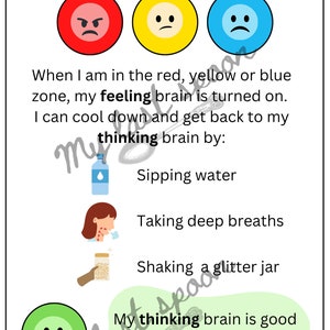 Cooling Down Prompt Poster for Autism and ADHD Neurodiversity - Etsy
