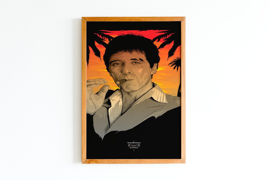 Tony Montana Scarface, Al Pacino, American Crime Movie, Colourful ...