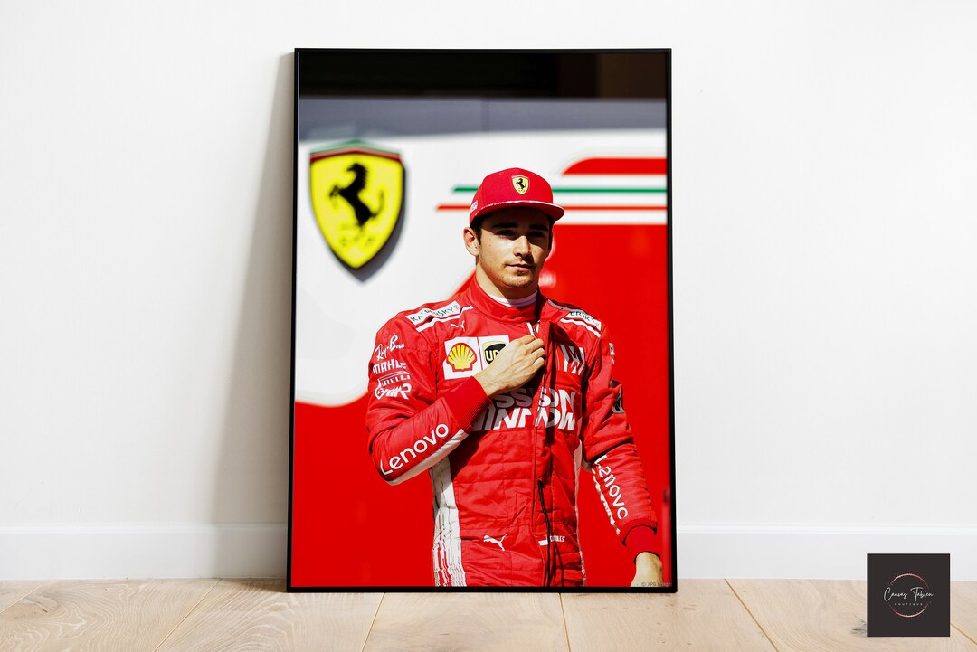 The Monaco Ferrari F1 Driver Poster, Driver Canvas, Clerclerc Print, F1 ...