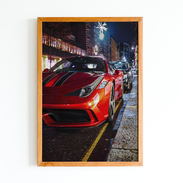 458 Ferrari Poster - Etsy